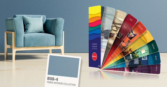 Vzorci barve za notranje zidne barve po barvni karti HGMIX INTERIOR ...
